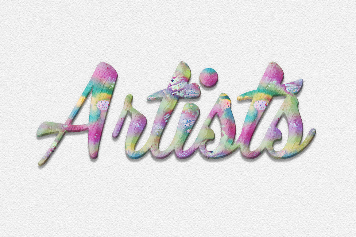Artistic & Watercolor Text Effects, a Layer Style Add-On by Creativenauts