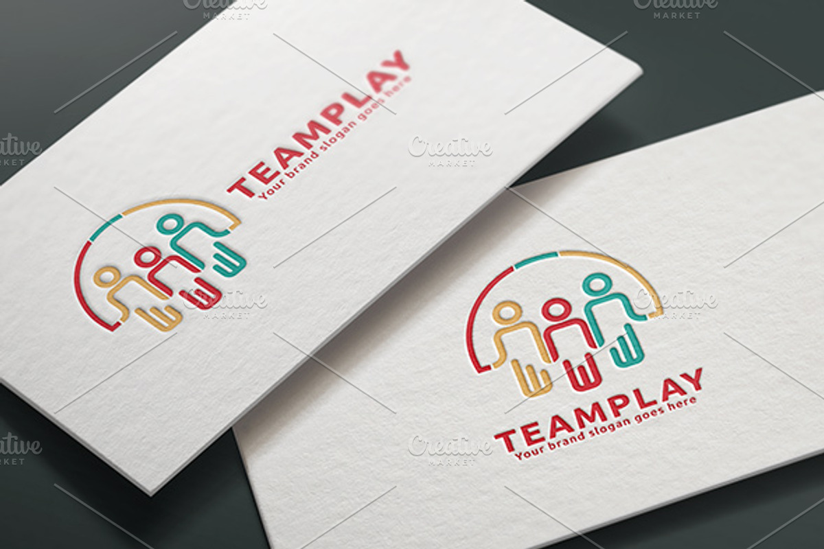 Team Play Logo, a Branding & Logo Template by WheelieMonkey