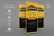 Job Vacancy Roll Up Banner, a Flyer Template by monogrph