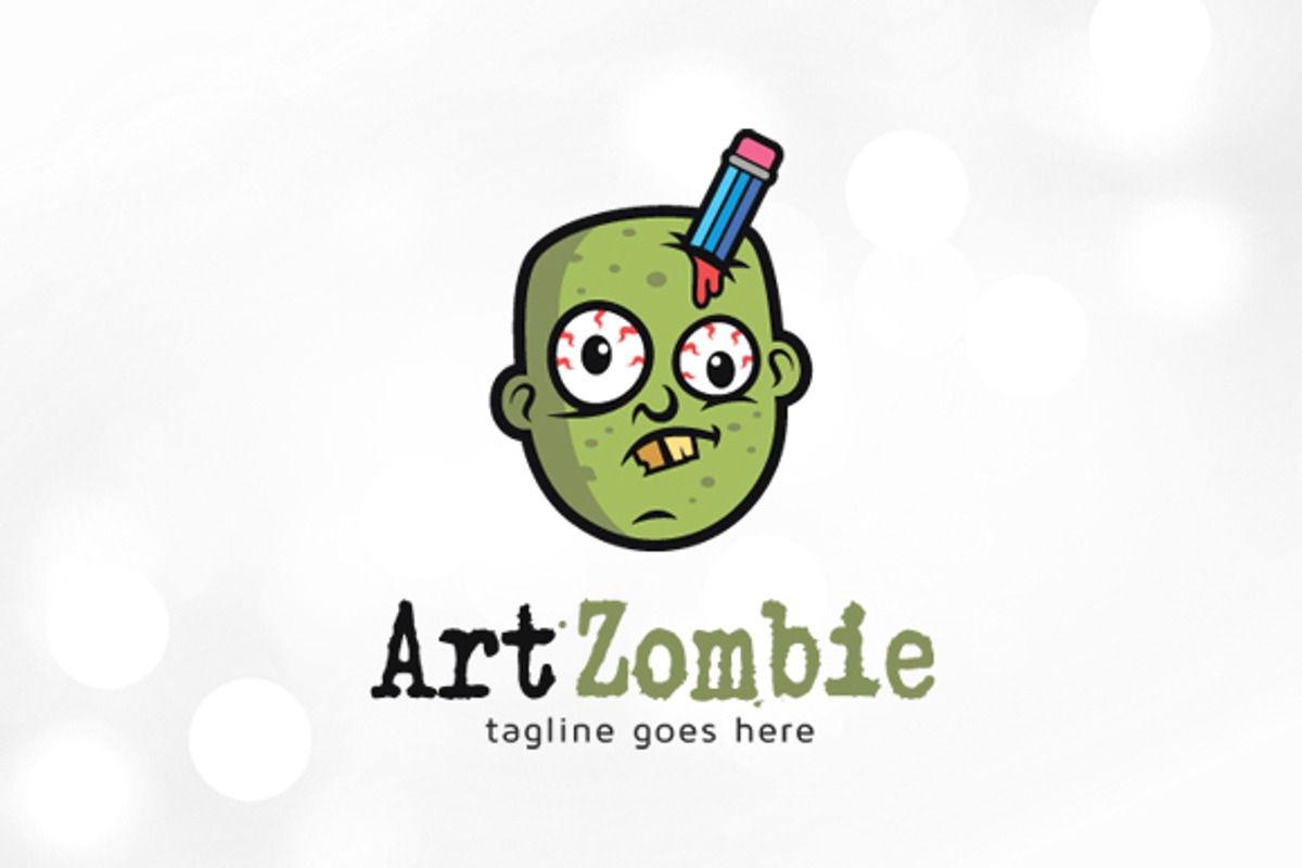 Art Zombie Logo, a Branding & Logo Template by gunaonedesign