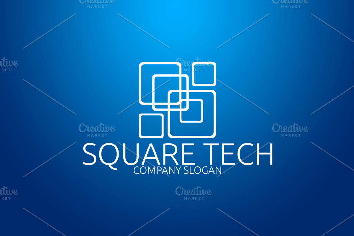 Square Tech Logo, a Branding & Logo Template by Brandlogo