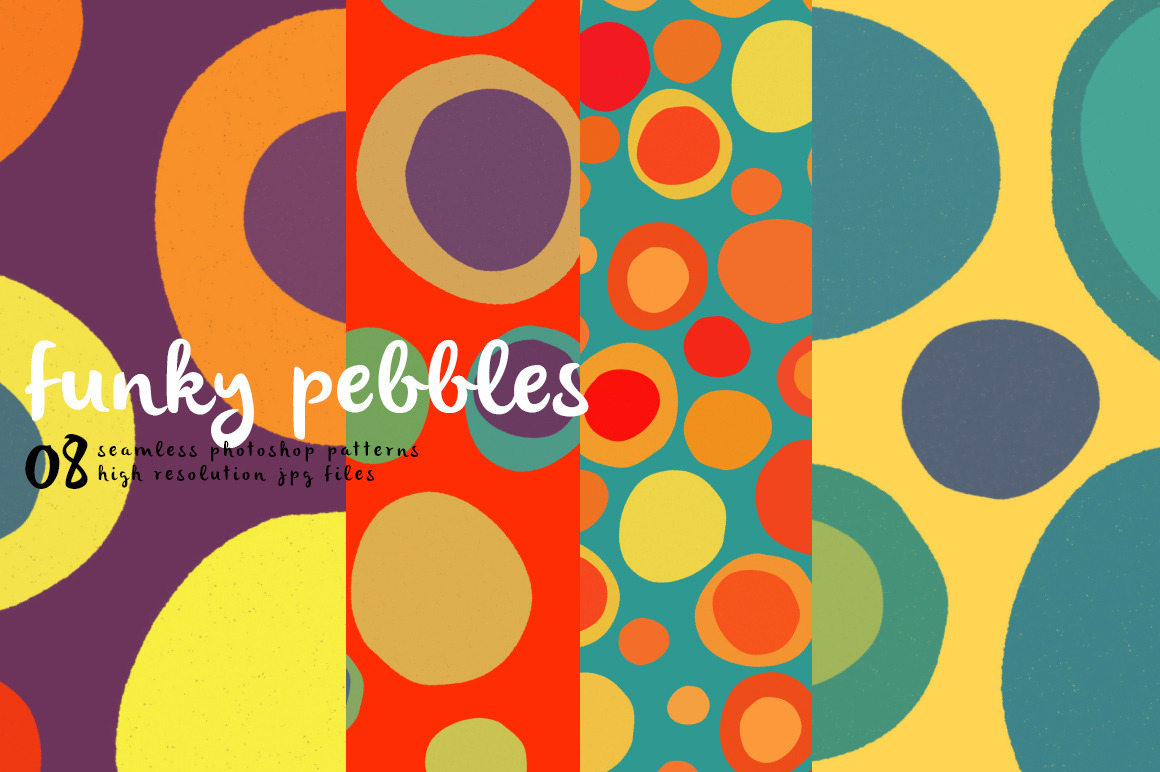 Funky Pebbles | Graphic Patterns ~ Creative Market