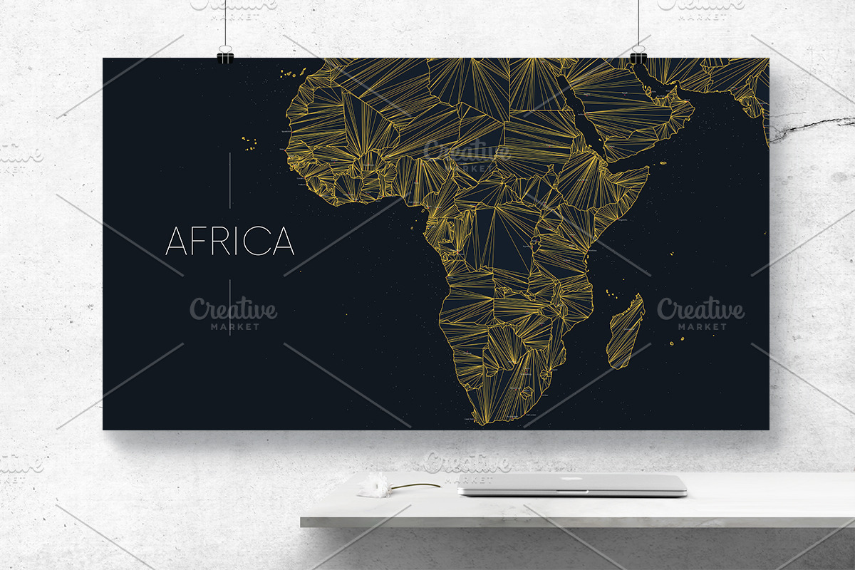 World map wireframe +, a Technology Illustration by MaximGertsen