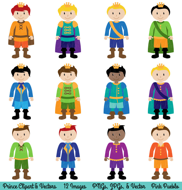 Prince Clipart and Vectors, a Person Illustration by PinkPueblo