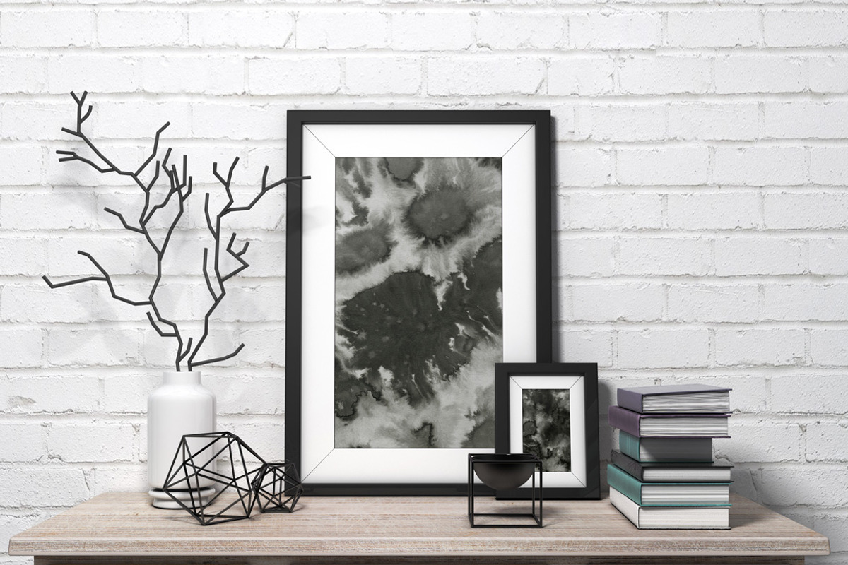 40 Black Ink Textures, a Texture Graphic by NassyArt