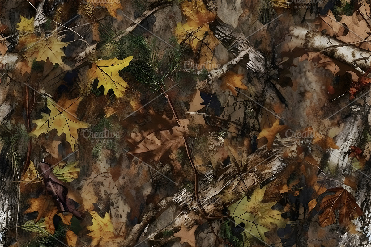 Realistic Camo Seamless Pattern