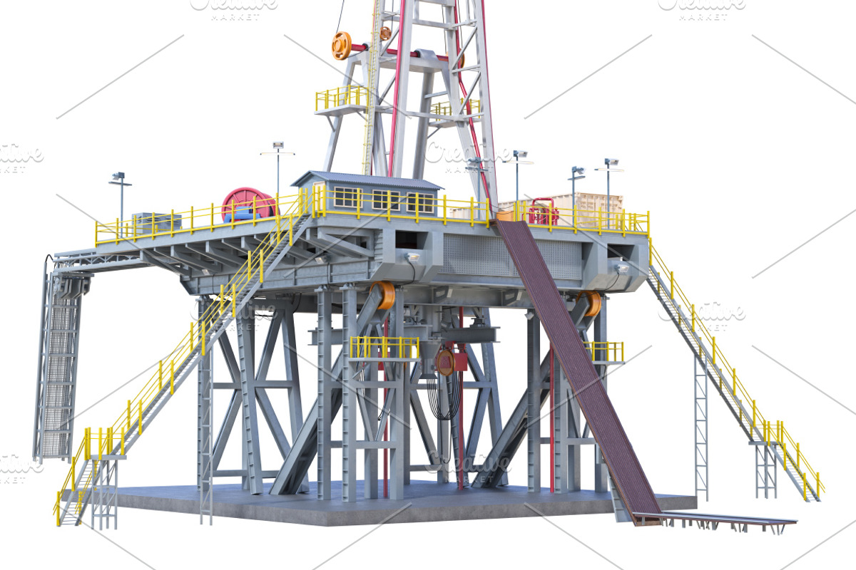 Land rig platform set, an Object Graphic by ARTYuSTUDIO