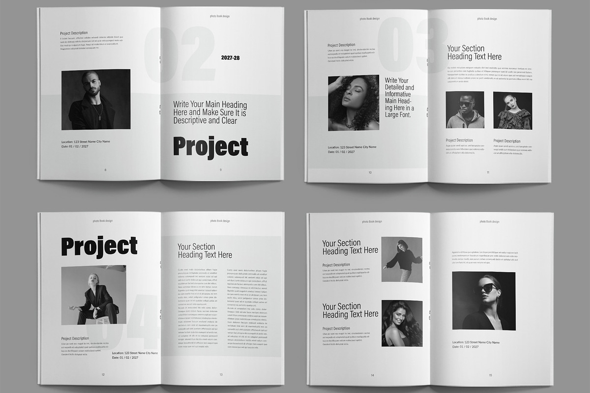 Photo Book Design Template