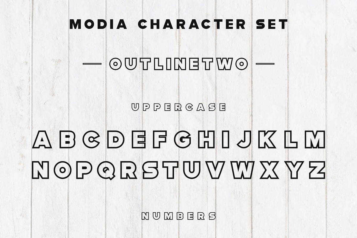 Modia Font Family - Sans Serif, a Sans Serif Font by RC graphics