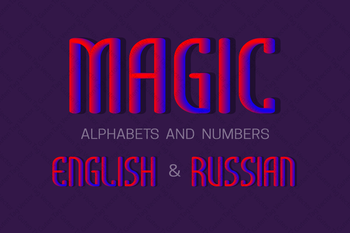 Magic vector alphabet | Graphic Objects ~ Creative Market