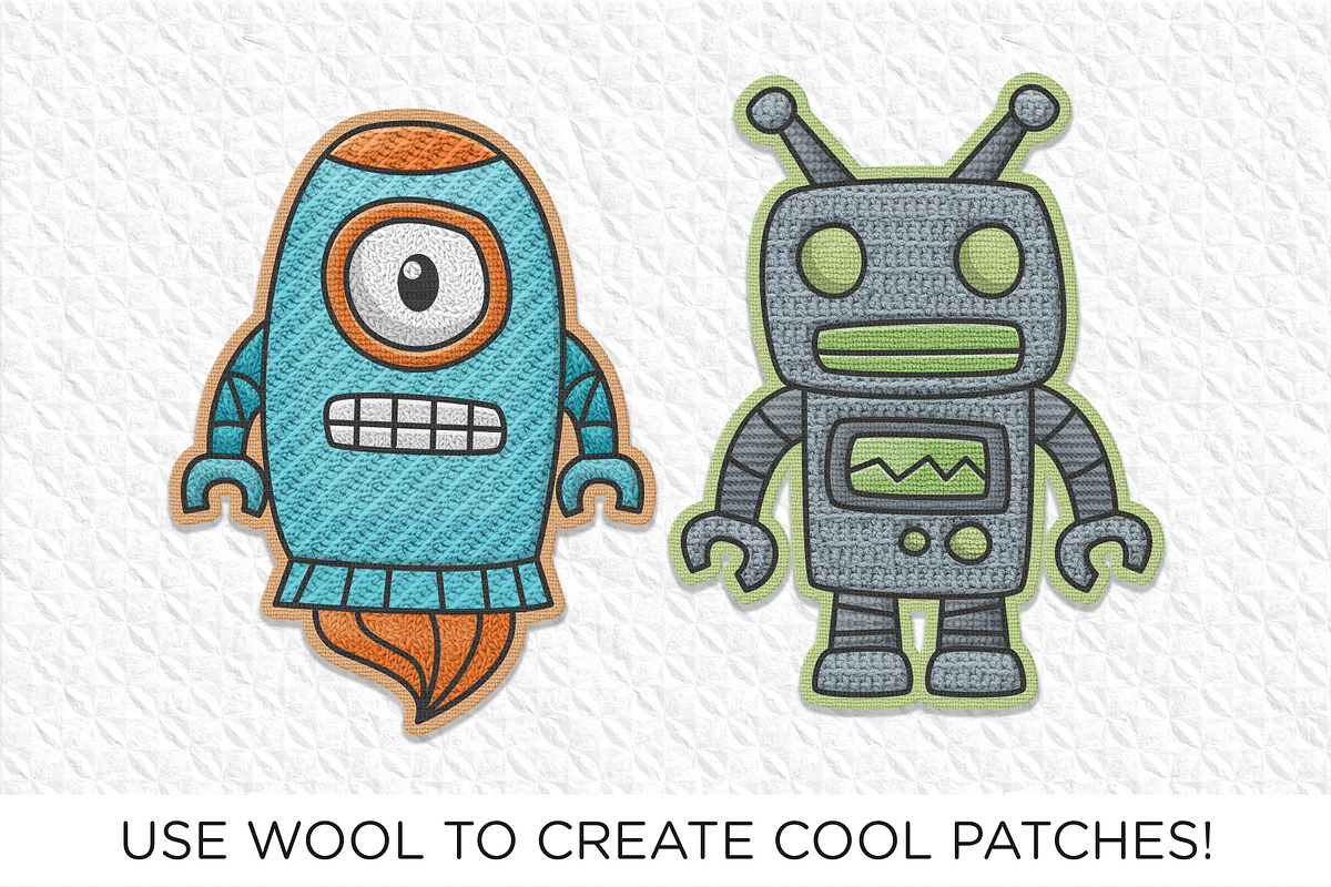 Woolly Design Kit - 65 Textures, a Brushes & More by Creativenauts