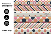 Wrapping Paper Illustrator Mock-Up, a Print Template by Rocket & Indigo