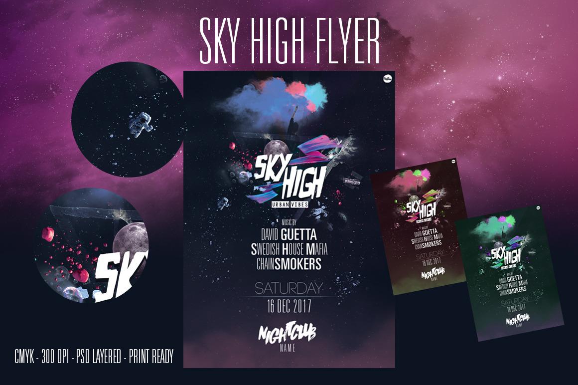 SKY HIGH flyer, a Flyer Template by mafisa design