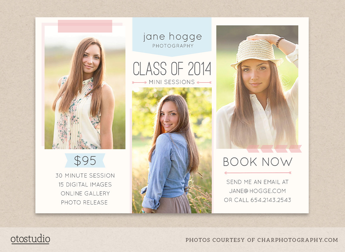Senior Mini Session Flyer Template, a Flyer Template by OtoStudio