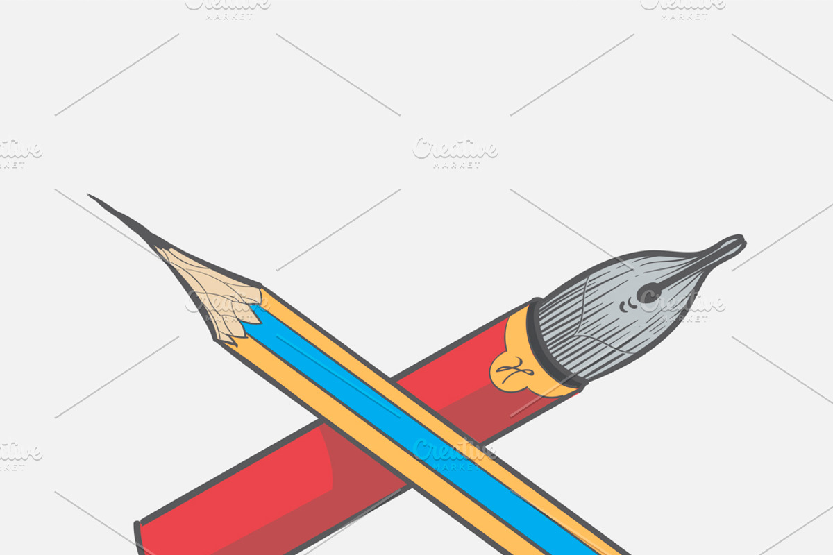 Illustration of pencils, an Illustration by rawpixel | Creative Market