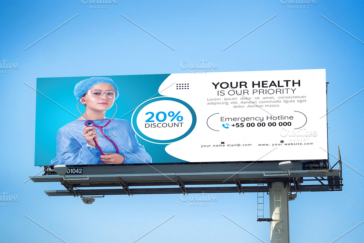 Health & medical banner design, a Flyer Template by MRI STUDIO