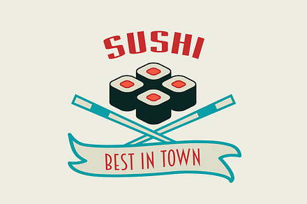 Sushi rolls logo | Branding & Logo Templates ~ Creative Market