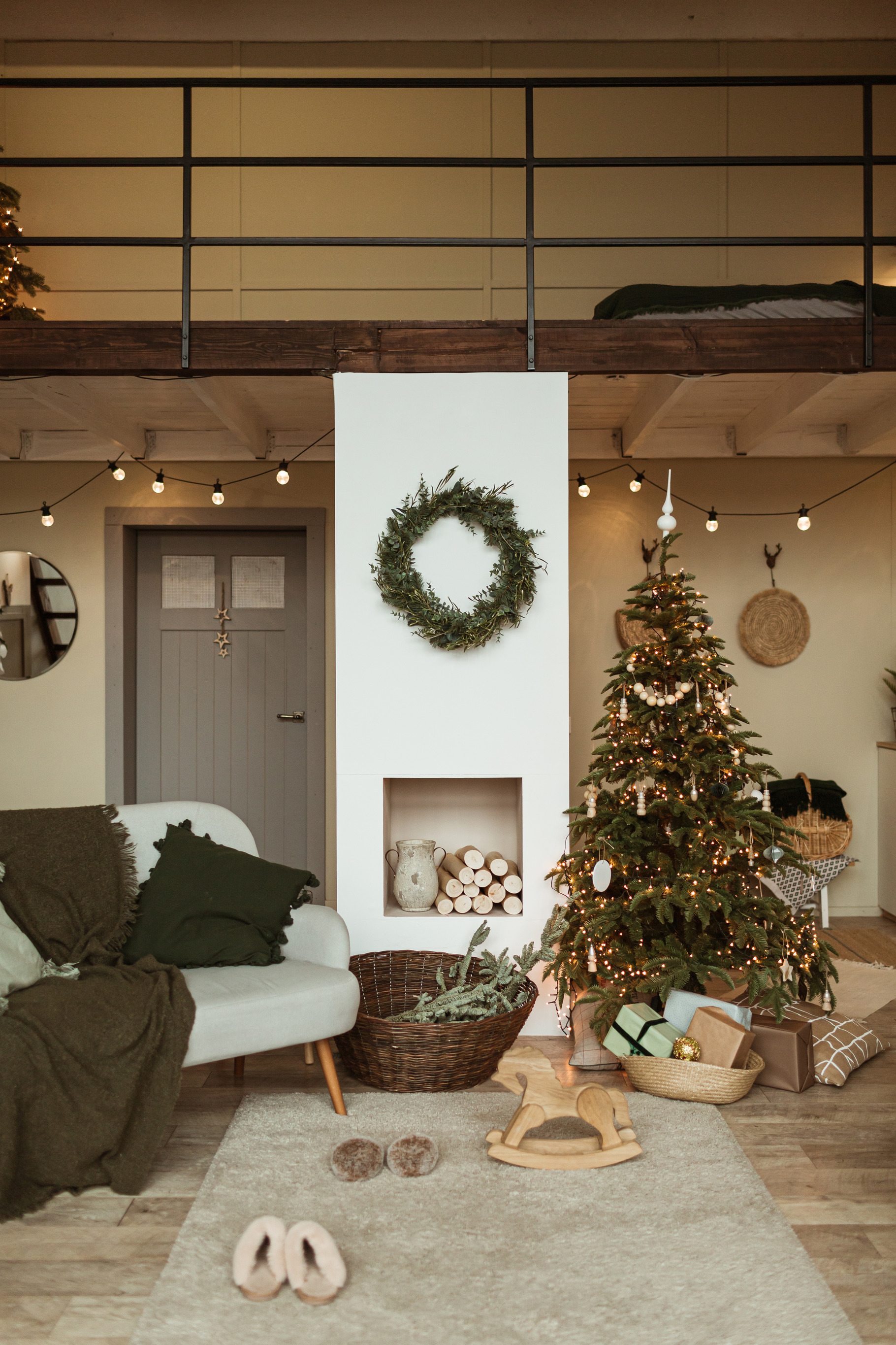 Interior with Christmas tree, a Holiday Photo by Floral Deco | Creative ...