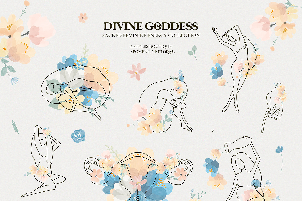 DIVINE GODDESS feminine magic women, a Person Illustration by Lana Elanor