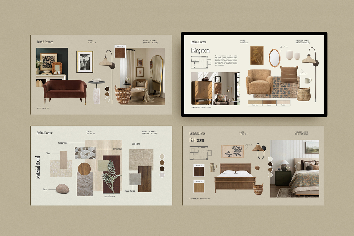 Interior Design Presentation Canva | Amare Creative