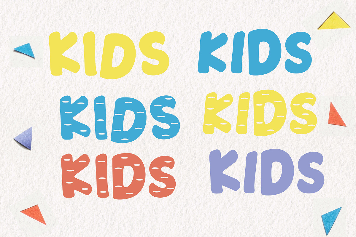 Kids - friendly display font