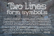 Twoline font two line symbols, a Slab Serif Font by Guten Tag Vector