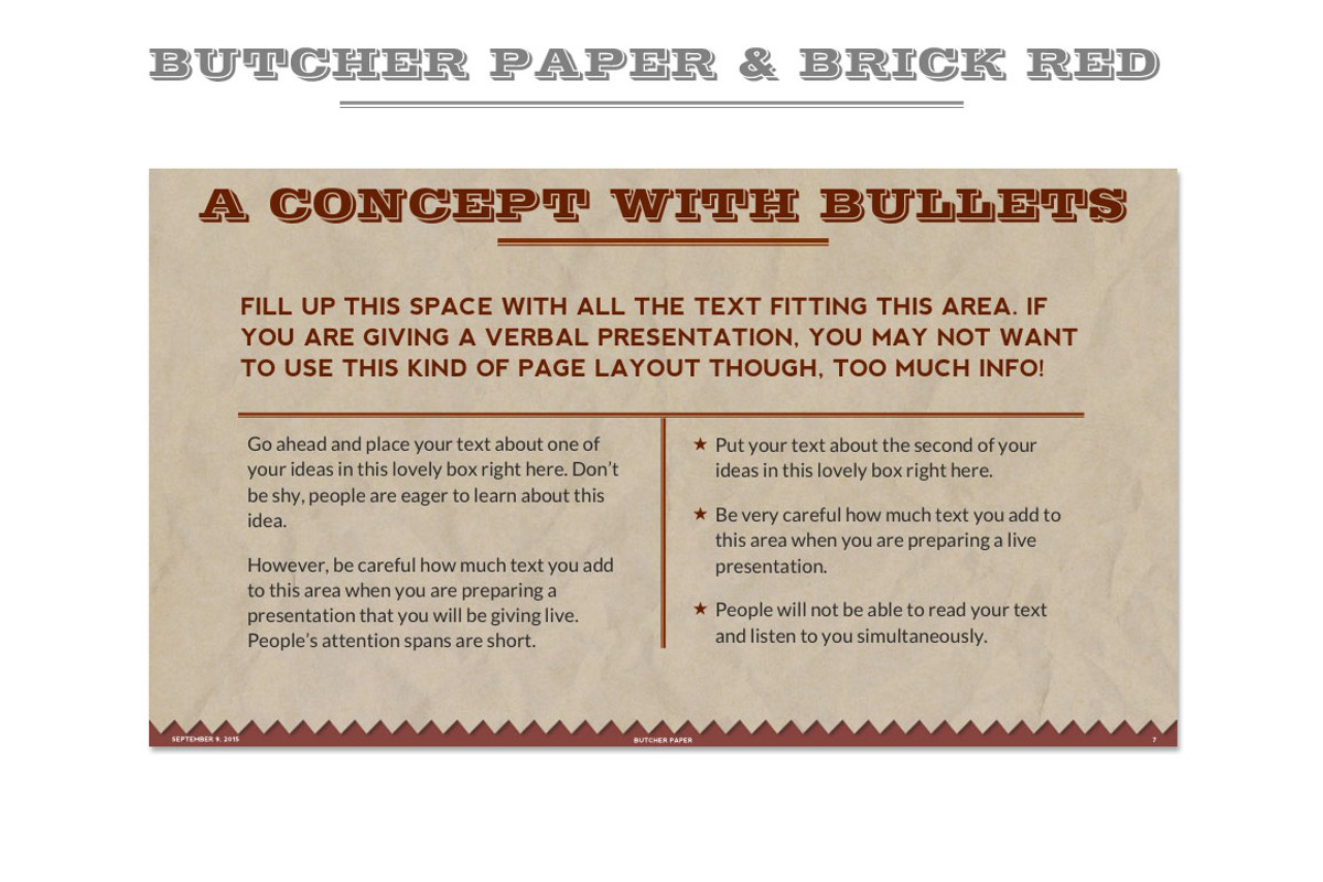 Butcher Paper Powerpoint Template, a Presentation Template by Blixa 6 ...