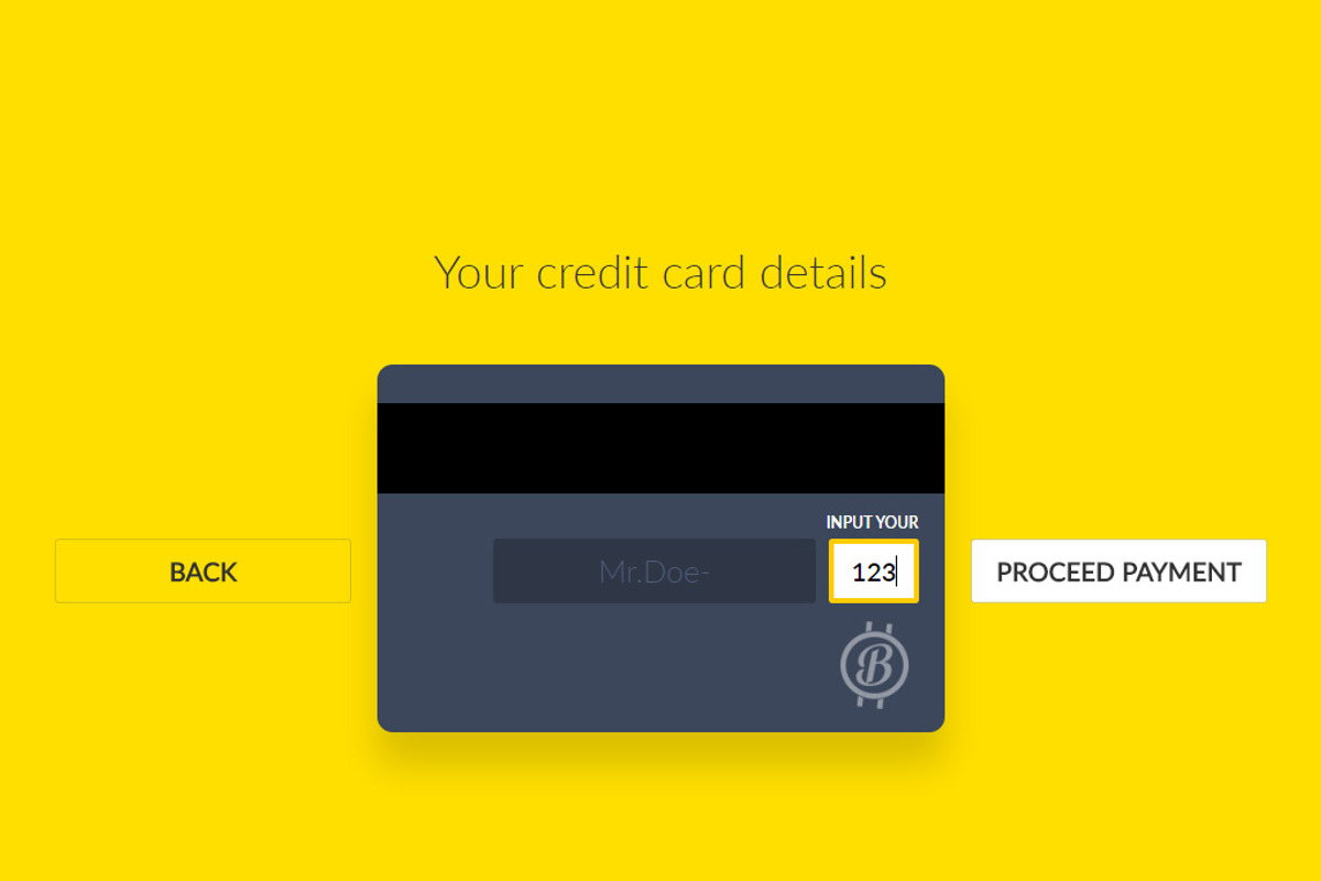 Interactive credit card HTML / CSS, a Websites & App Template by Kamushken
