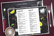 Landscape Restaurant Menu Template, a Flyer Template by BrandPacks