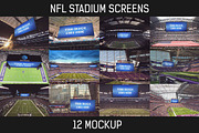 12 NFL Stadium Screen Mockup, a Mockup by Walentin
