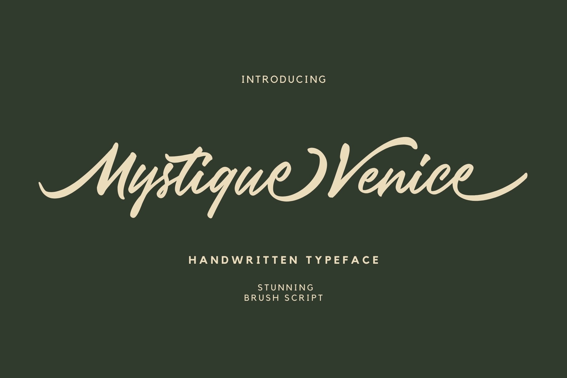 Mystique Venice Typeface, a Script Font by Get Studio