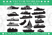 Ferry Svg, Ship, Ferry's Svg | Graphic Objects ~ Creative Market