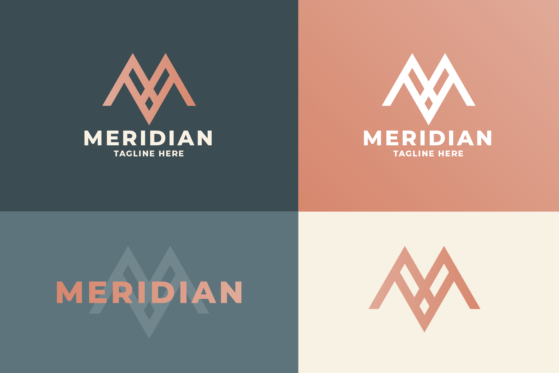 Meridian Letter M Pro Logo Template, a Branding & Logo Template by ...