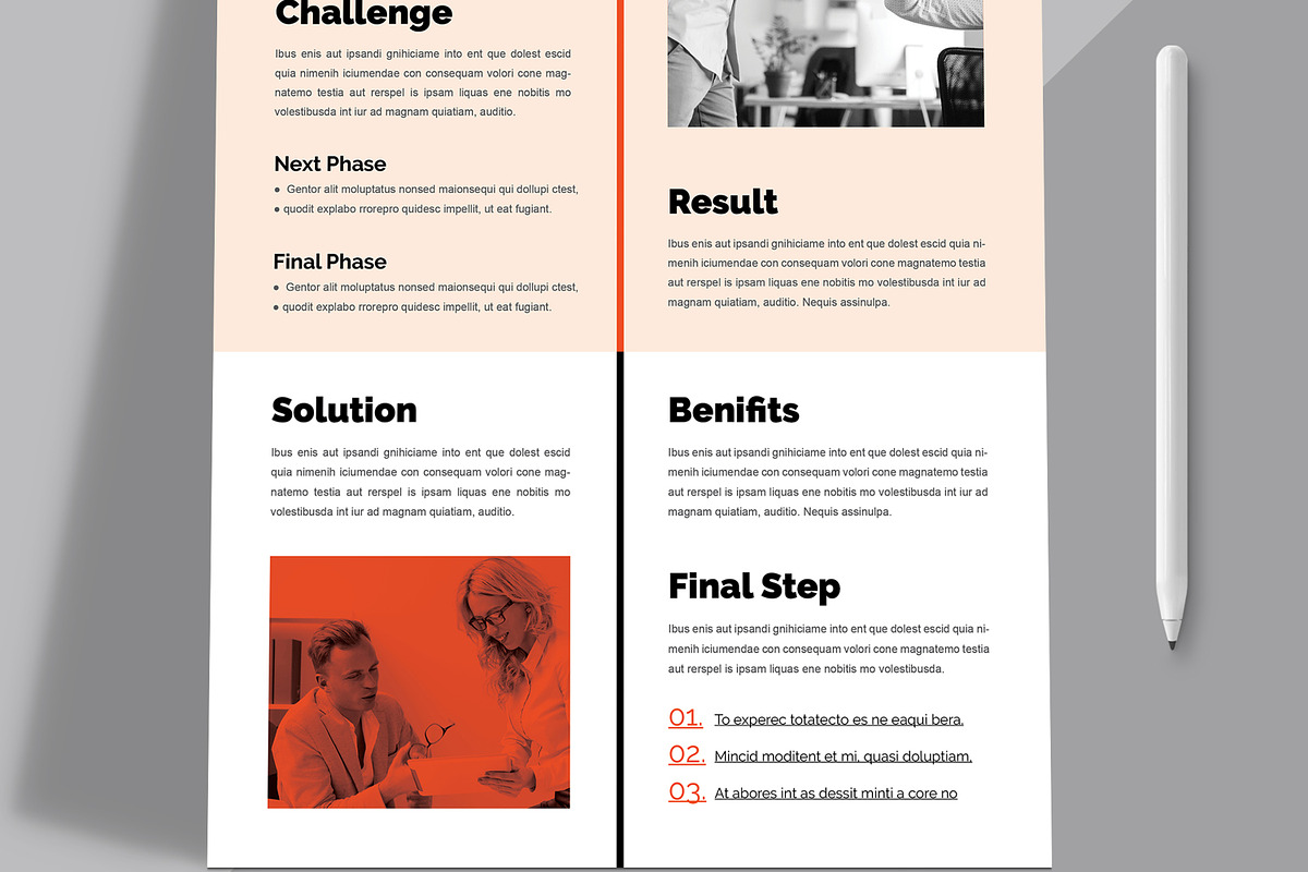 Case Study Layout Template