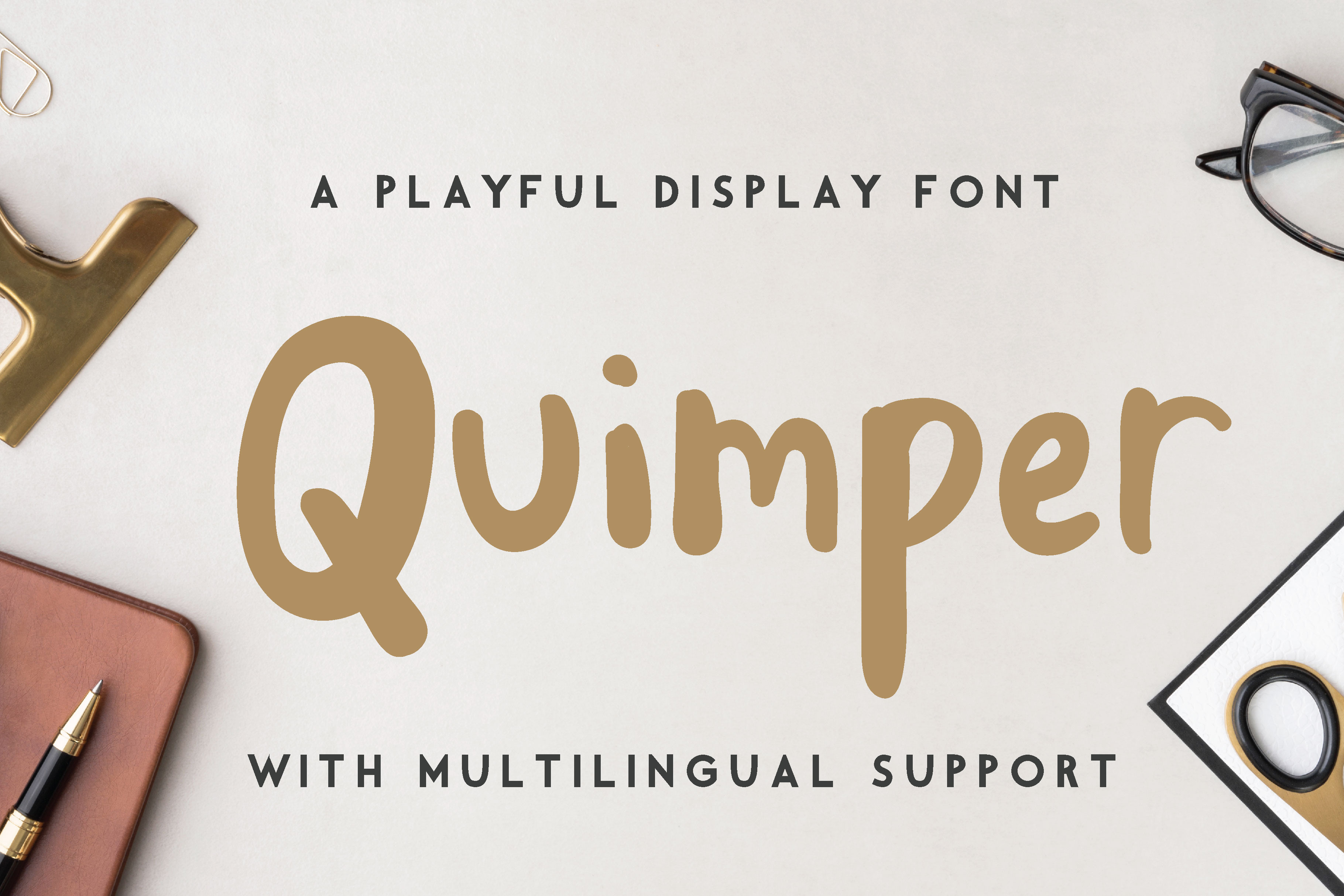 Quimper | a playful display font, a Sans Serif Font by Lili Lövei