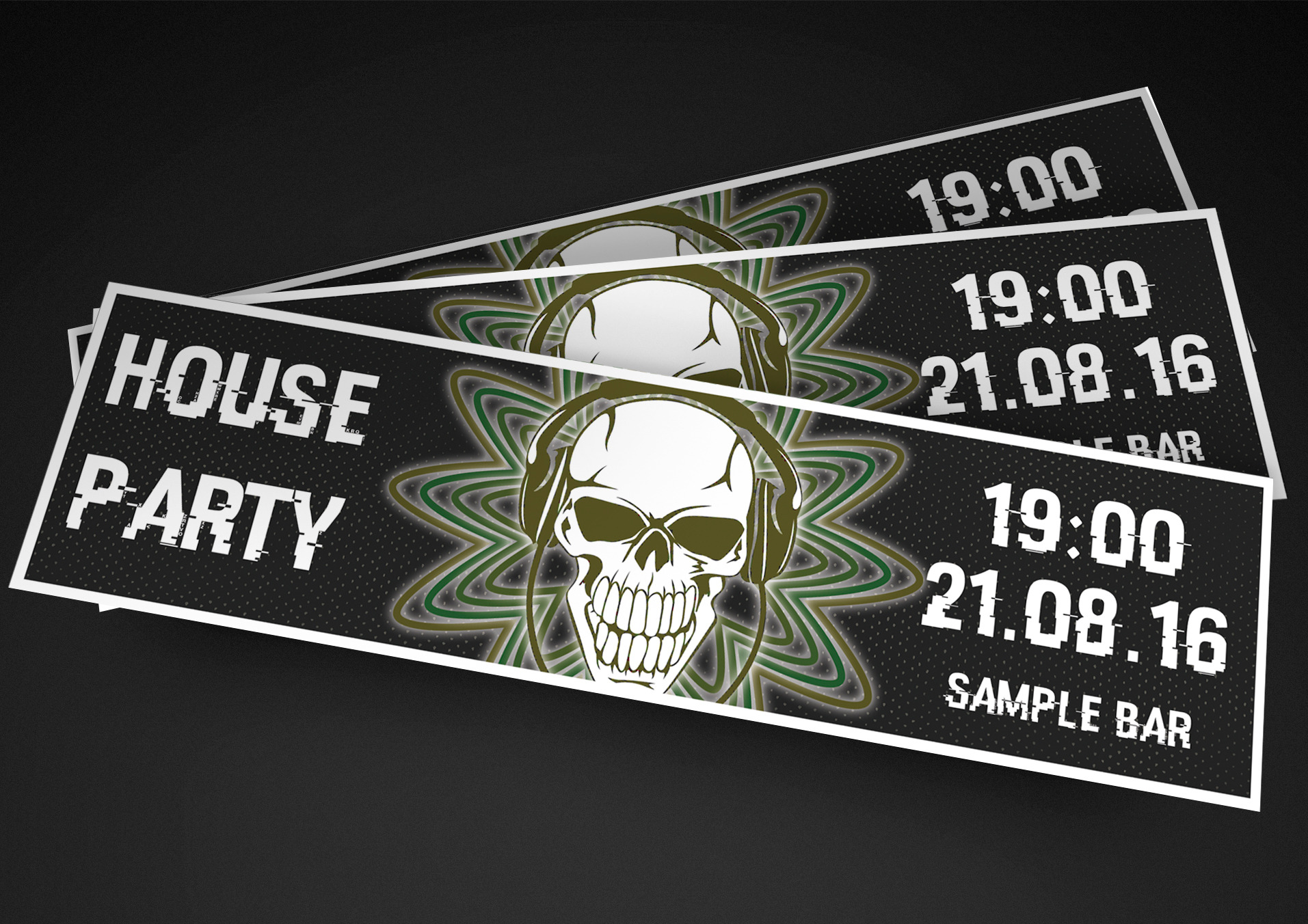 House Party Event Ticket, an Invitation Template by Konakchiev