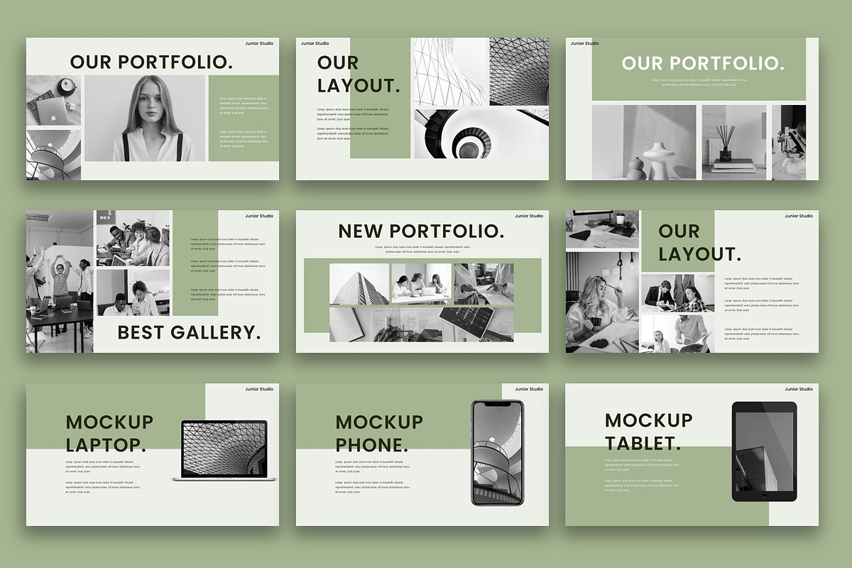 Junior - PowerPoint Template, a Presentation Template by kreatifreya