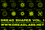 Dread Shapes Vol. 1, an Icon by Dreadlabs | Creative Market