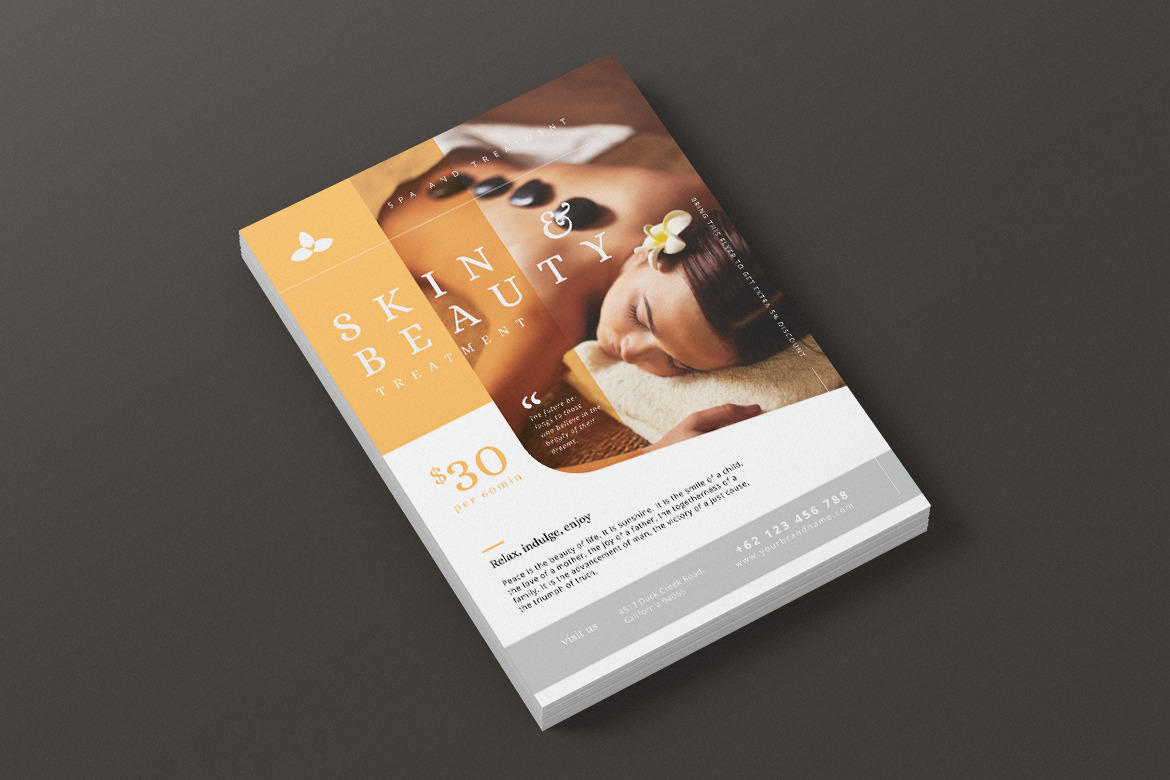 Spa Promotion AI and PSD Flyer 3, a Flyer Template by Alexacrib