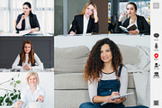video call virtual communication women on screen, a Business Photo by ...