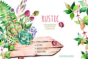 Rustic watercolor collection | Illustrations ~ Creative Market