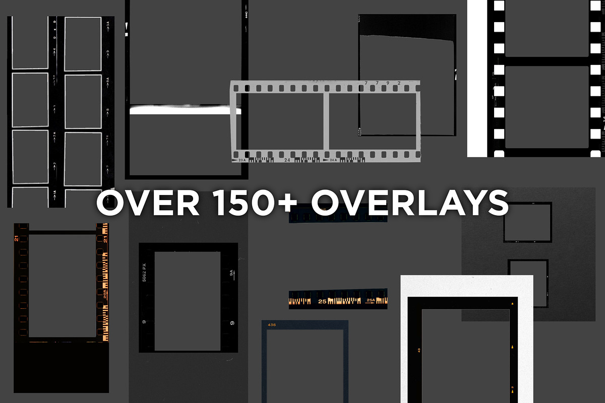 Analog film frame overlays, a Social Media Template by Presets store ...