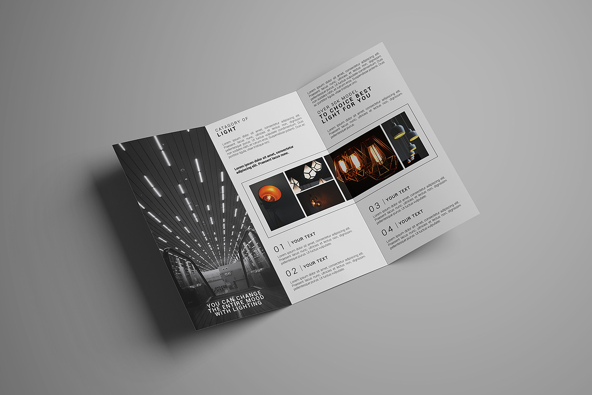 Lighting Tri-fold Brochure, a Brochure Template by crazyOWL