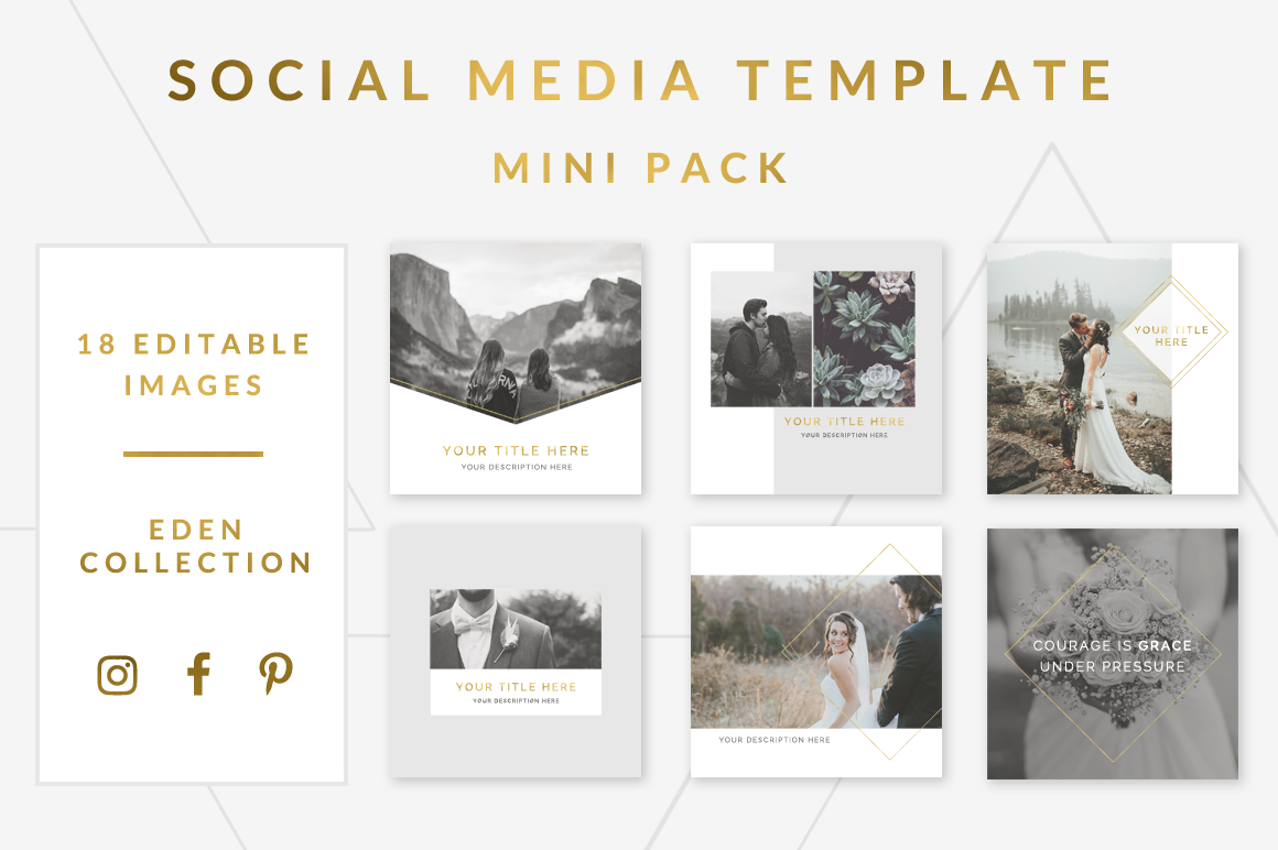 Social Media Templates Mini Pack, a Social Media Template by ...