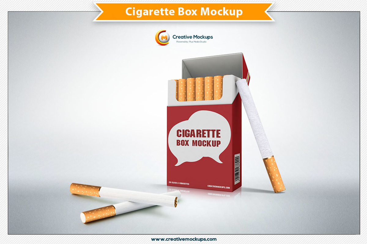 Cigarette Box Mockup, a Packaging Mockup by Plus Media