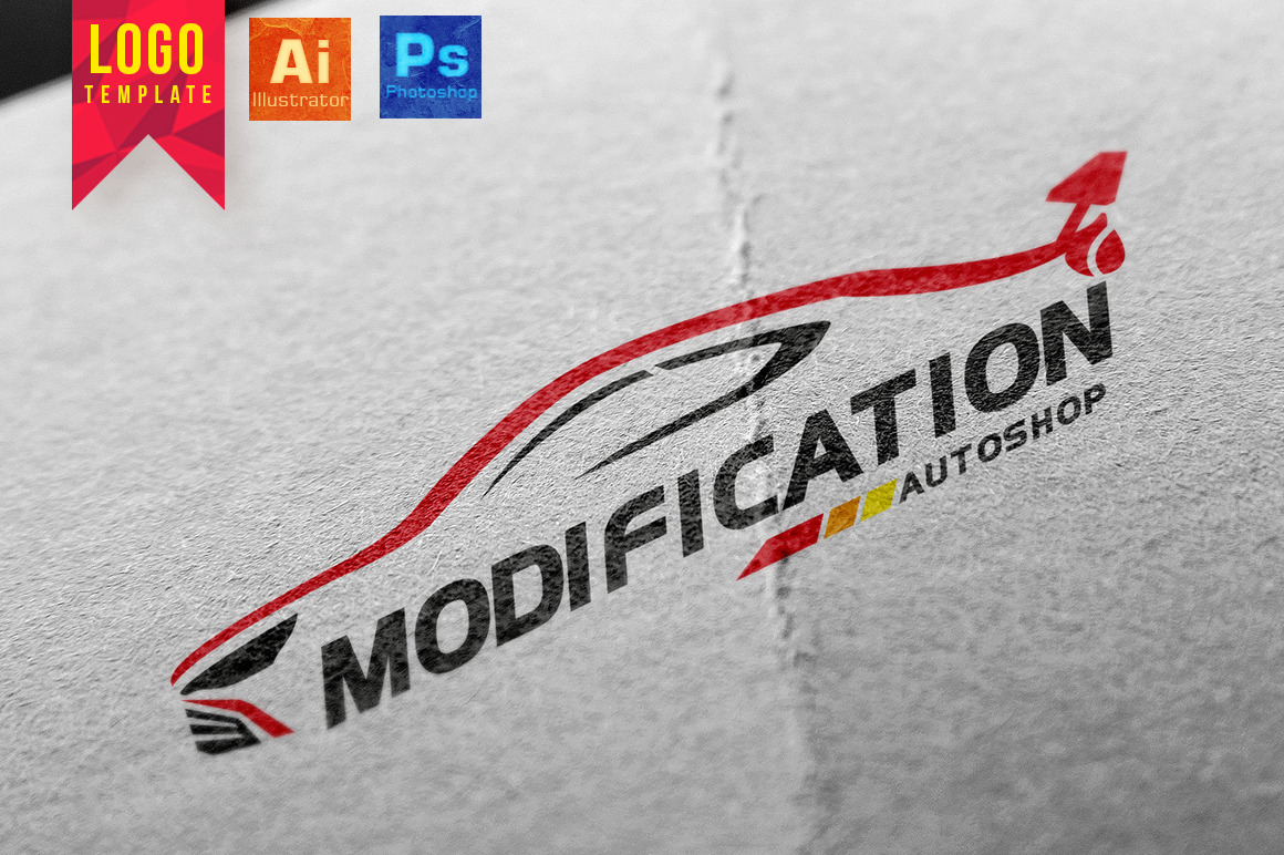 Auto Shop Logo Template, a Branding & Logo Template by Micro Designs