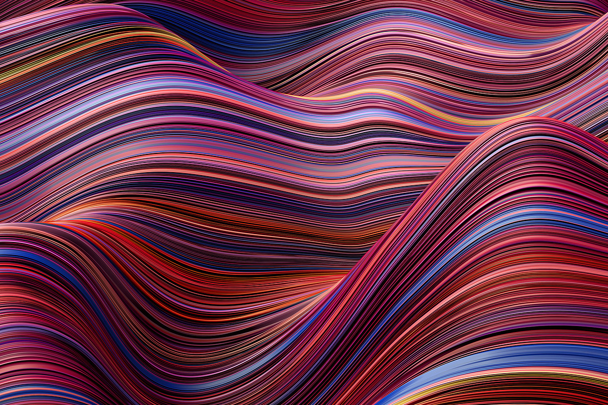 Fluid Lines Texture Bundle, a Texture Graphic by Chroma Supply