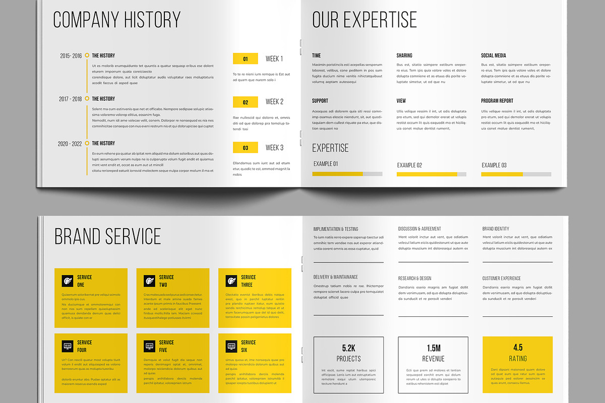 Company Profile Layout Landscape
