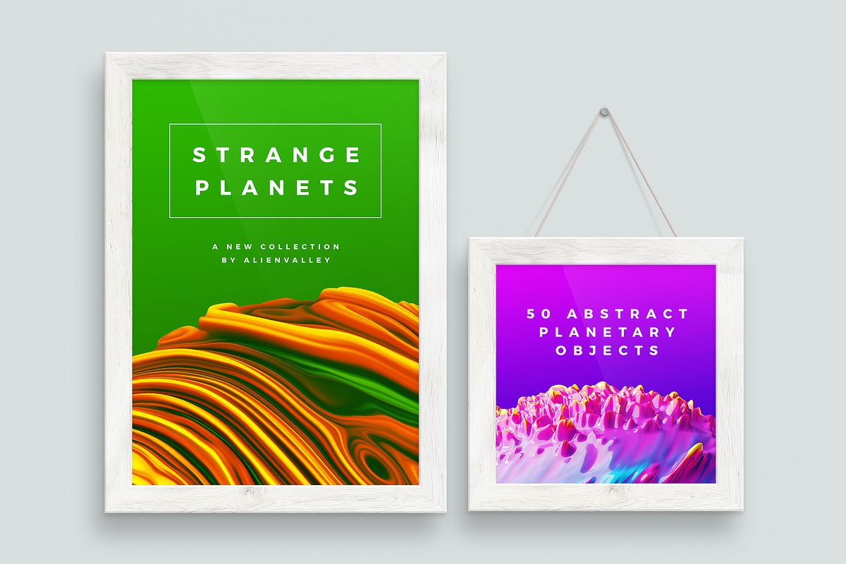 Planetoids - 50 Decorative Objects, an Object Graphic by AlienValley
