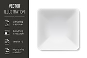 White plate, a Graphic by DvargShop